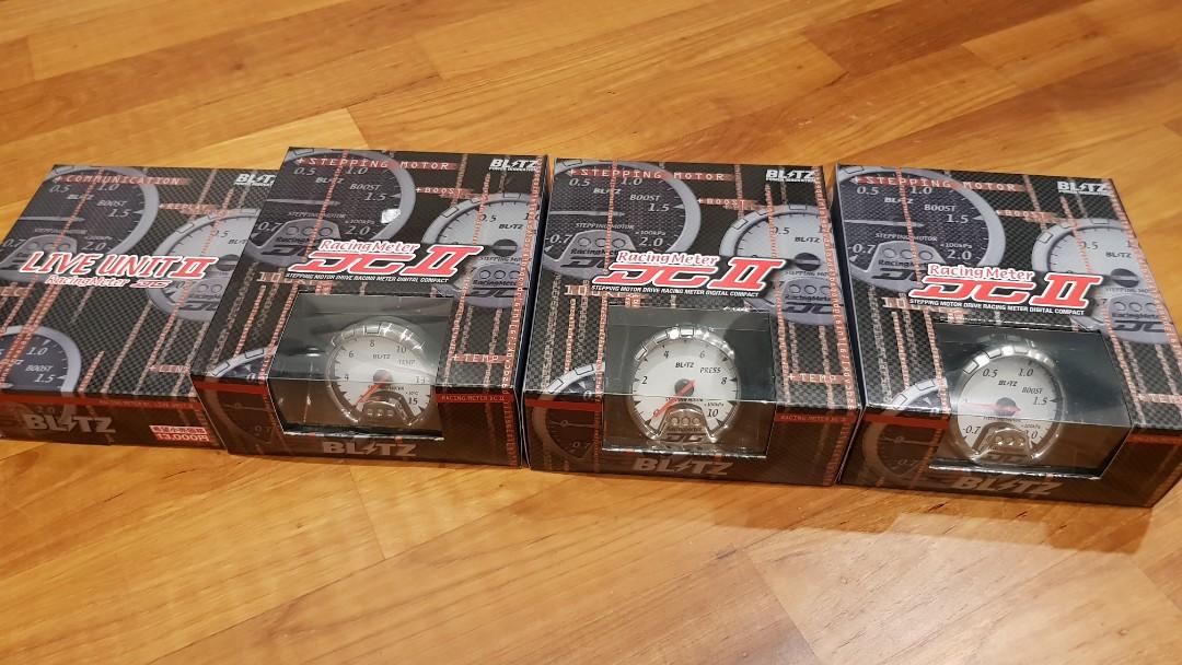 BNIB - Blitz DC2 Gauge x 3 (Boost, Temperature & Pressure) & Live Unit ...