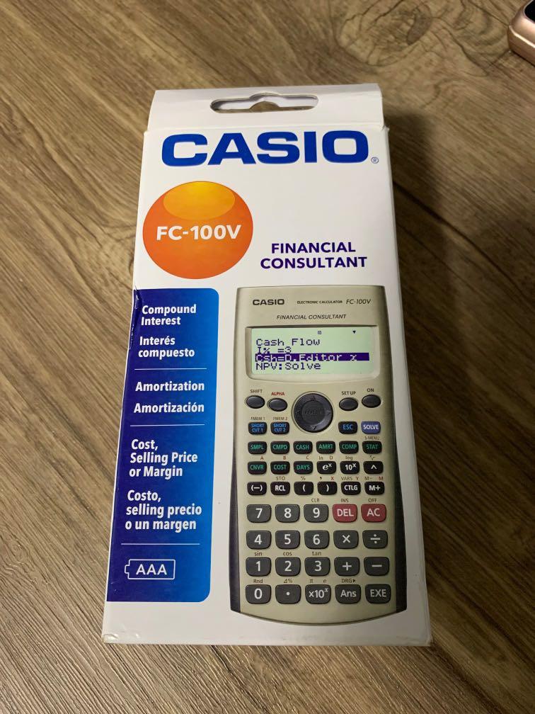 Casio Financial Calculator FC-100V, Computers & Tech, Office & Business ...