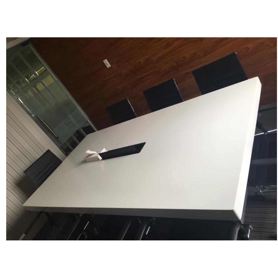 Conference Table (Metal Legs) with wire management box, Furniture ...