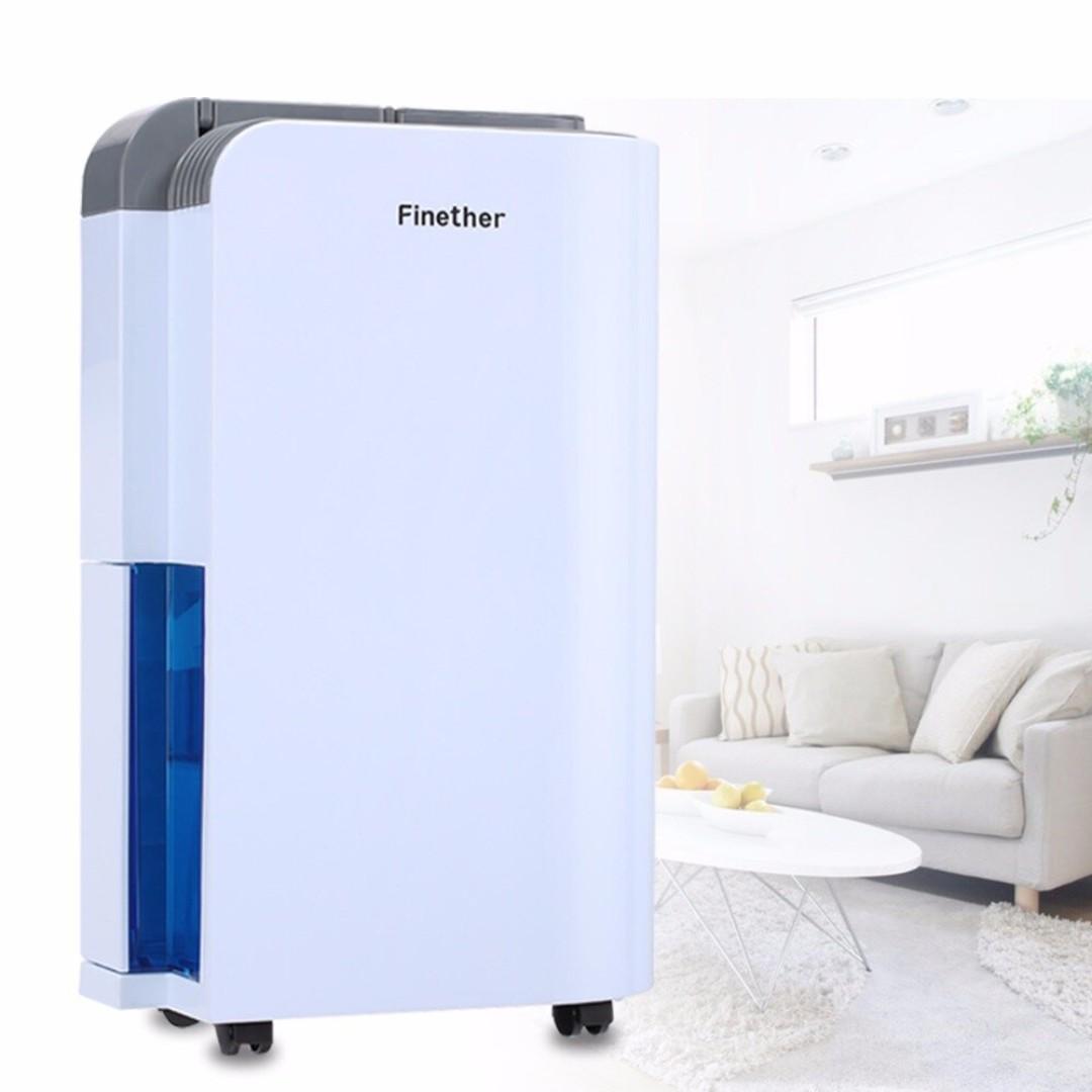 Finether 1.5L Air Dehumidifier OL12-011E 2 Wind Speeds Low Noise Touch ...