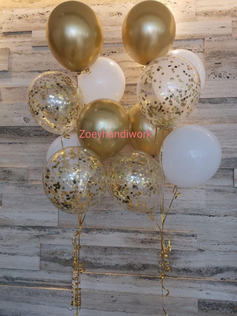 Helium balloon clusters @zoeyhandiwork.sg, Hobbies & Toys, Stationery ...