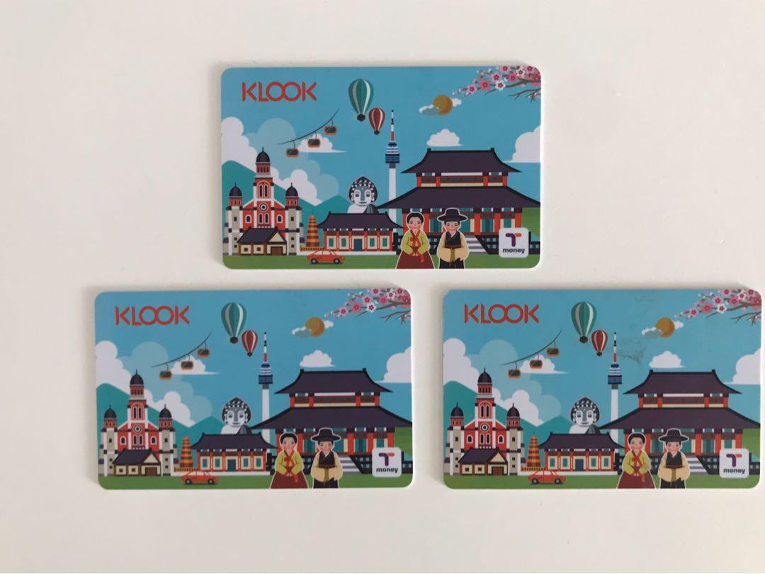 Klook T-money card ( For korea transport), Tickets & Vouchers, Store ...