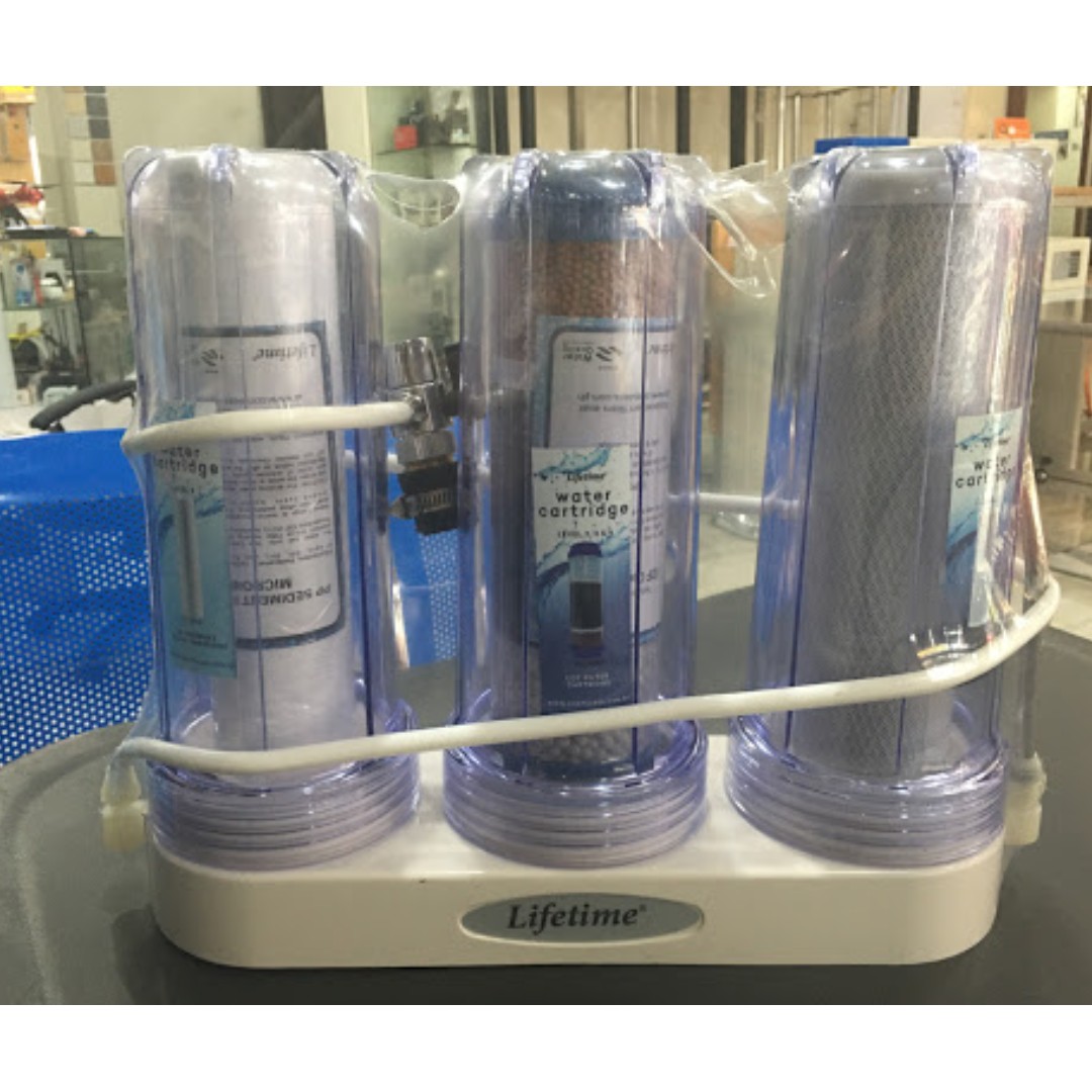 Lifetime Water Purifier Alkaline Complete Water Filter Set (White ...
