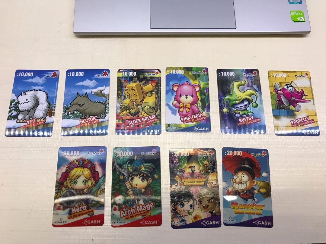 MapleStory @cash cards, Hobbies & Toys, Collectibles & Memorabilia, Fan ...