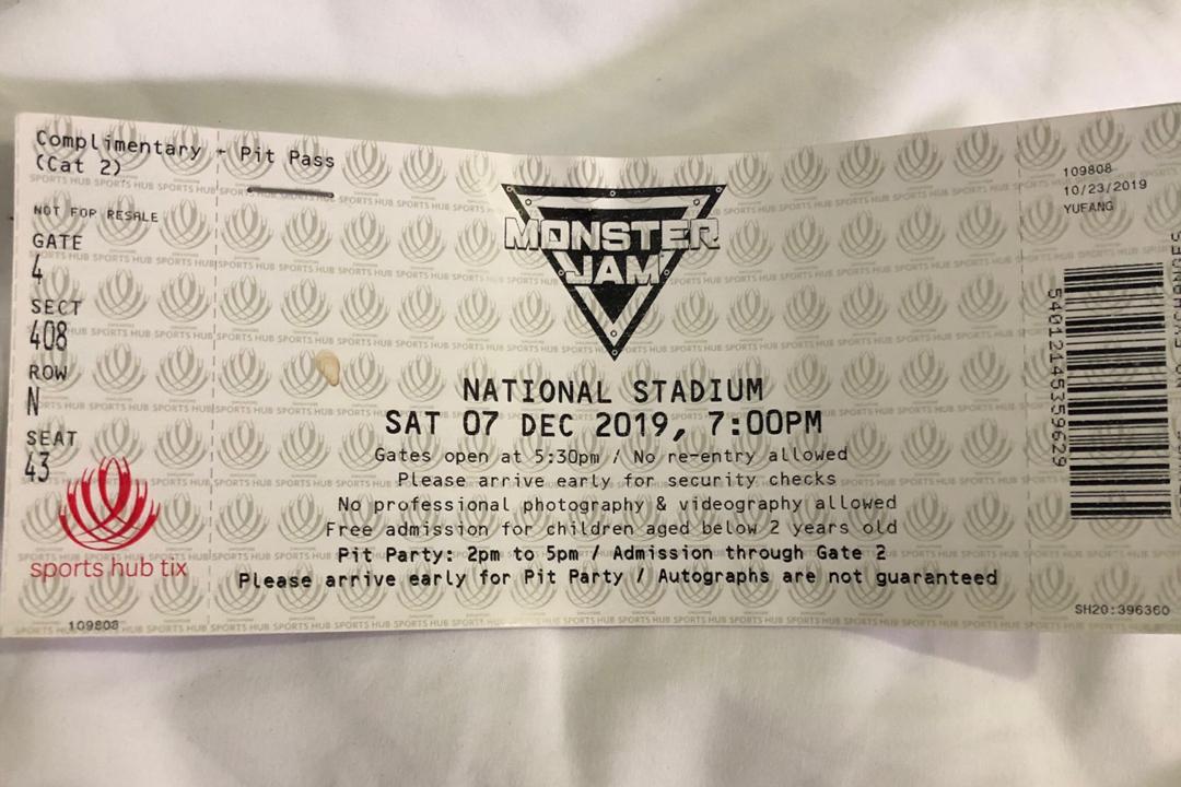 MONSTER JAM tickets with PIT PASS, Tickets & Vouchers, Event Tickets on ...