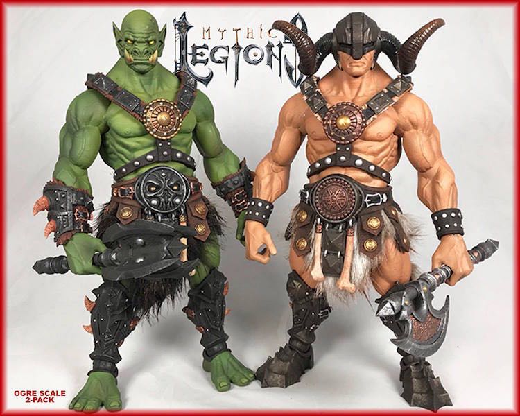 Mythic Legions Kkurzog and Bolthor the Tower (Both 9 inch figures ...