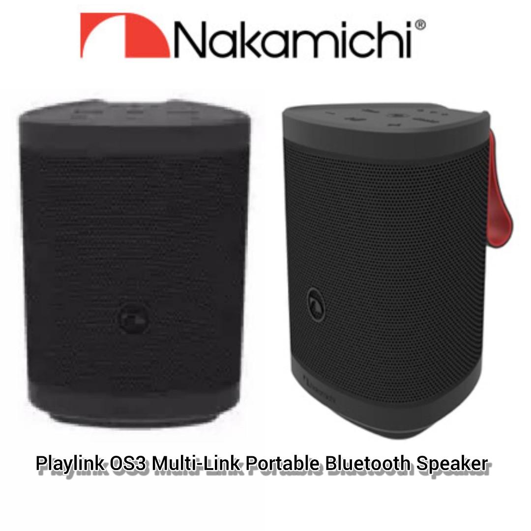 Nakamichi Playlink OS3 Multi-Link Portable Bluetooth Speaker Christmas gift, Audio, Portable ...