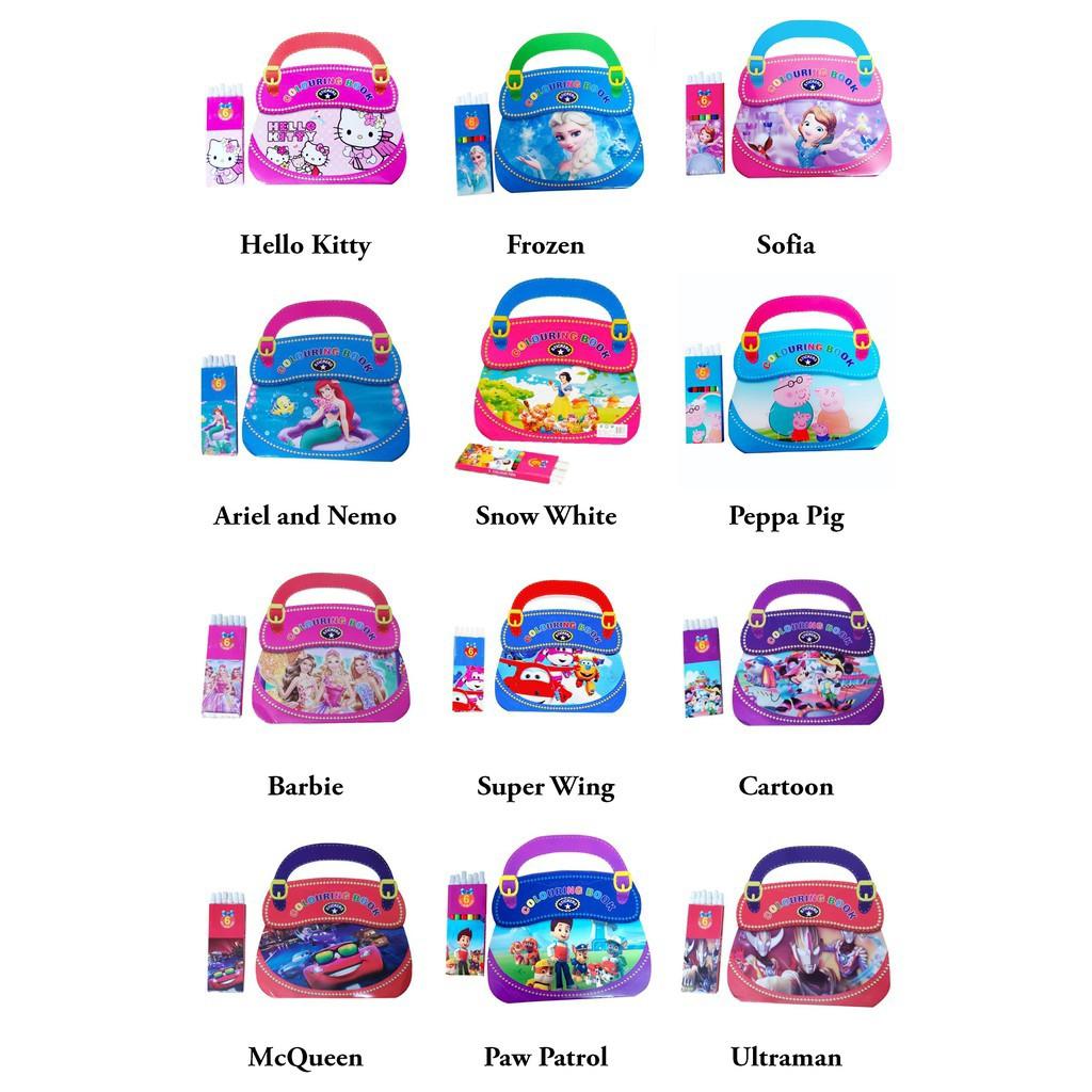 On The Go Coloring Book + Markers Set Travel Little Play Book Christmas ...