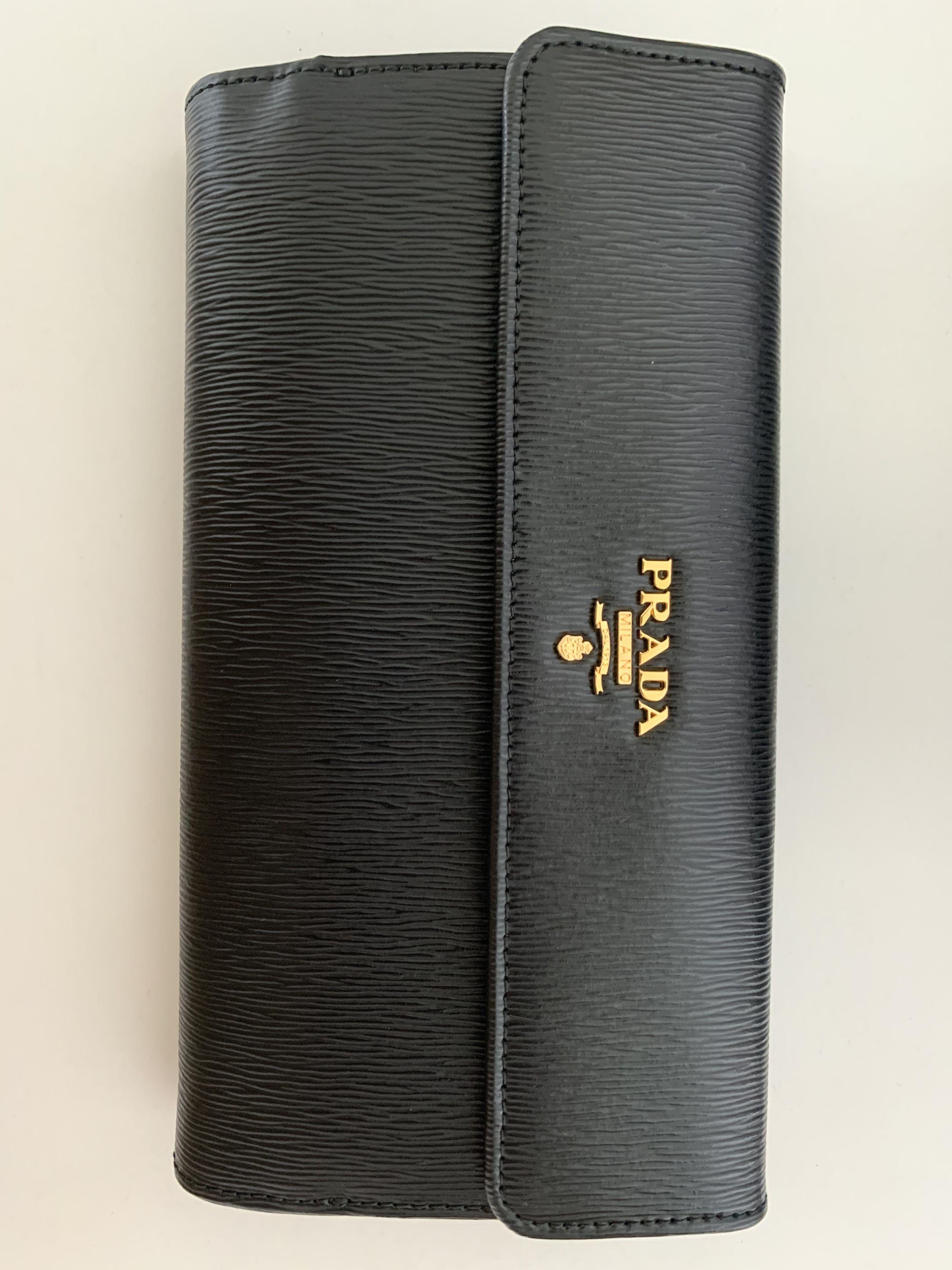 Prada Long Saffiano Wallet #MRTTampines, Luxury, Bags & Wallets on ...