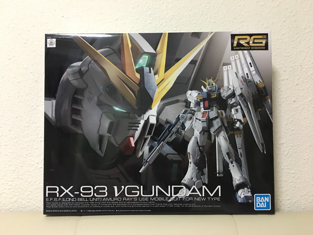 RG RX-93 Nu Gundam Gunpla, Hobbies & Toys, Toys & Games on Carousell