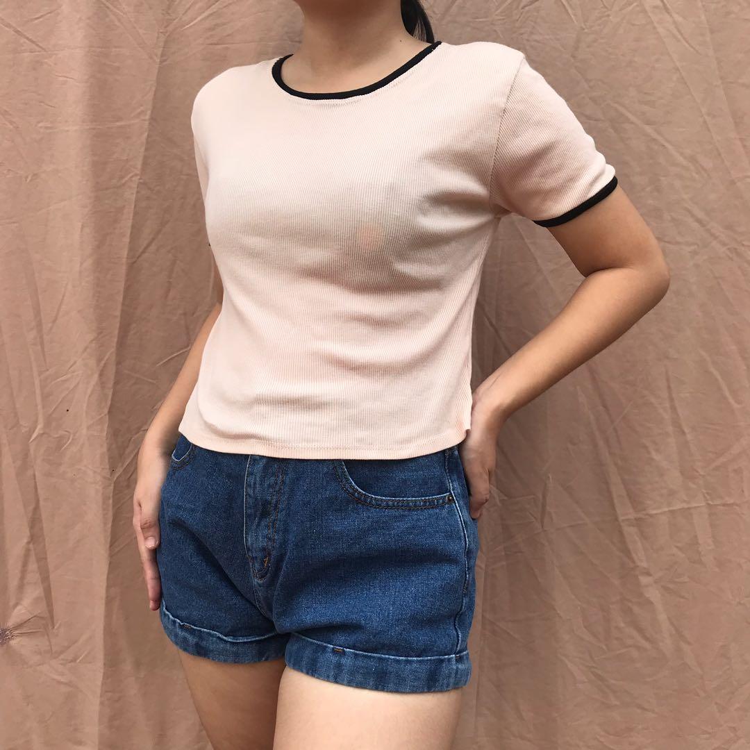 Ribbed Ringer Top, Women's Fashion, Tops, Sleeveless on Carousell