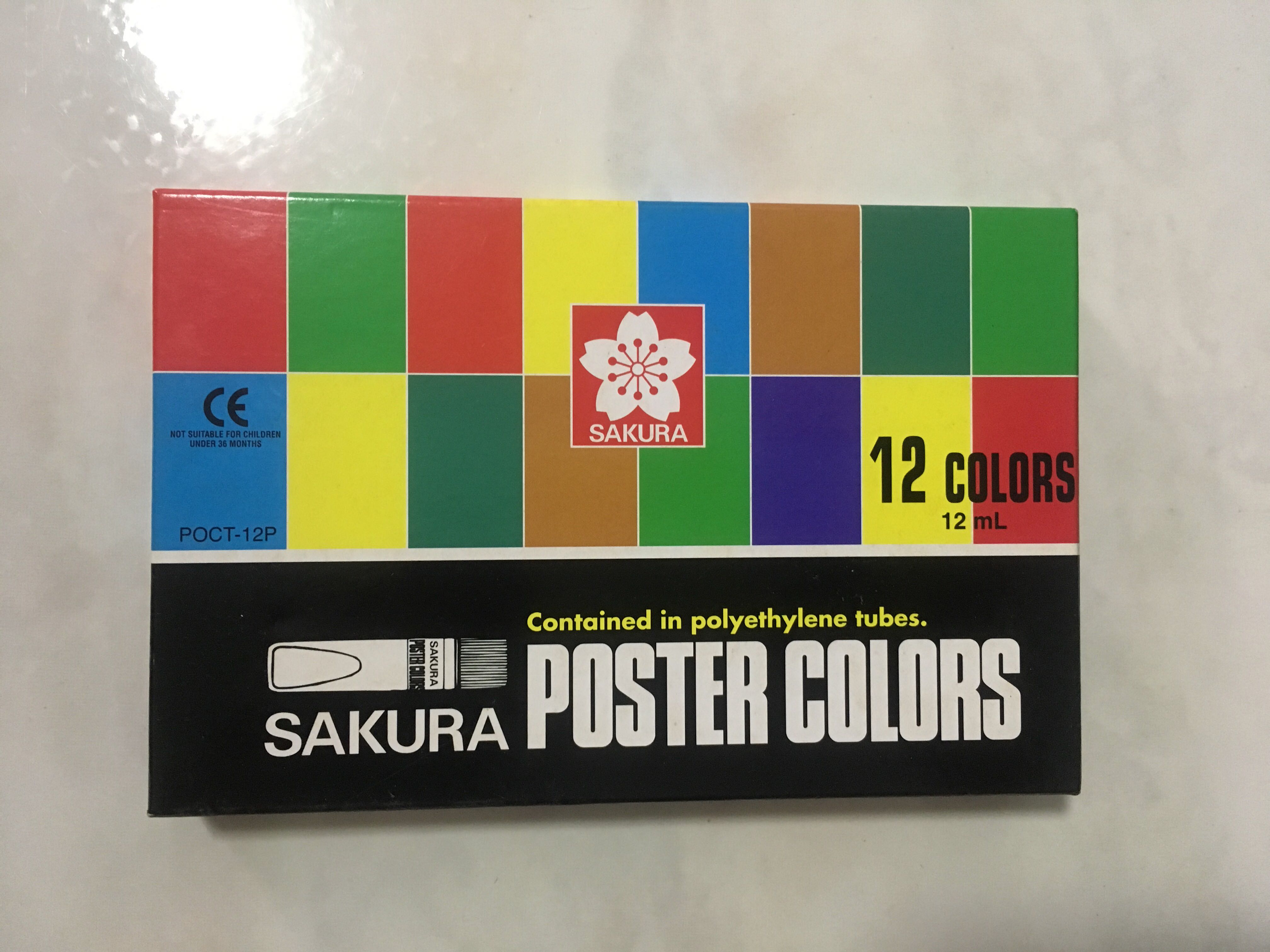 SAKURA POSTER 12 COLOURS 12mL, Hobbies & Toys, Stationery & Craft, Art ...