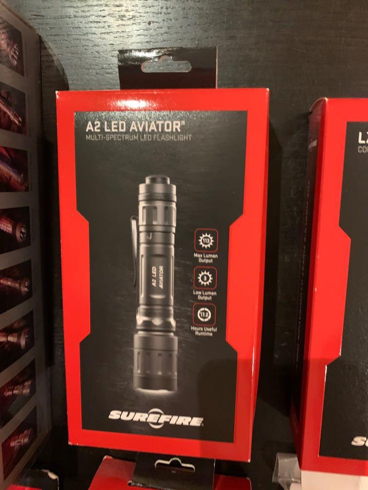 SureFire A2 LED AVIATOR, Furniture & Home Living, Lighting & Fans ...