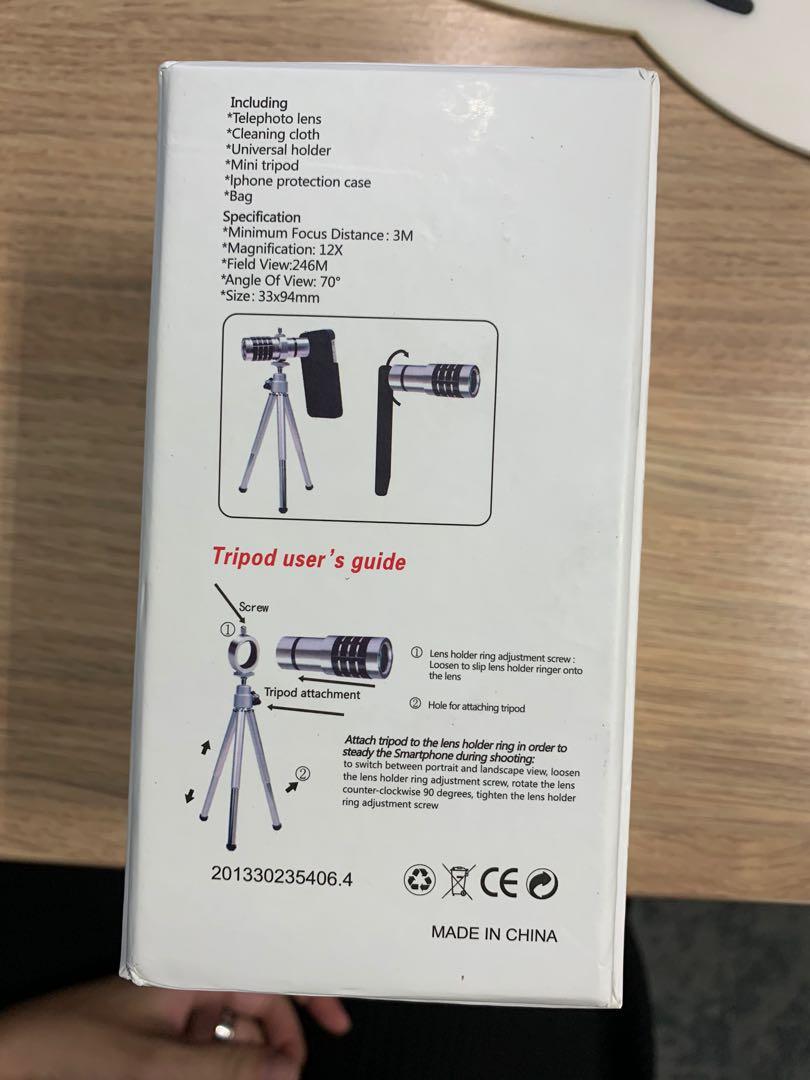 Telephoto lens 12x, Photography, Lens & Kits on Carousell