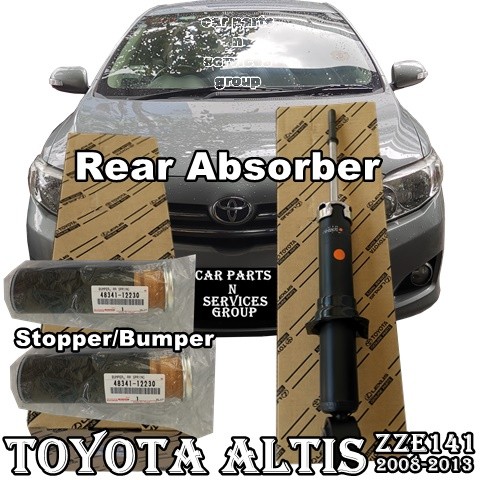 Toyota Altis 2008-2013 ZZE141 Rear Absorber and stopper Toyota Genuine ...