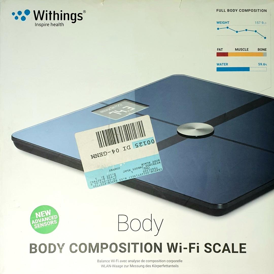Withings Smart Full Body Analyzer Digital Scale, Computers & Tech ...