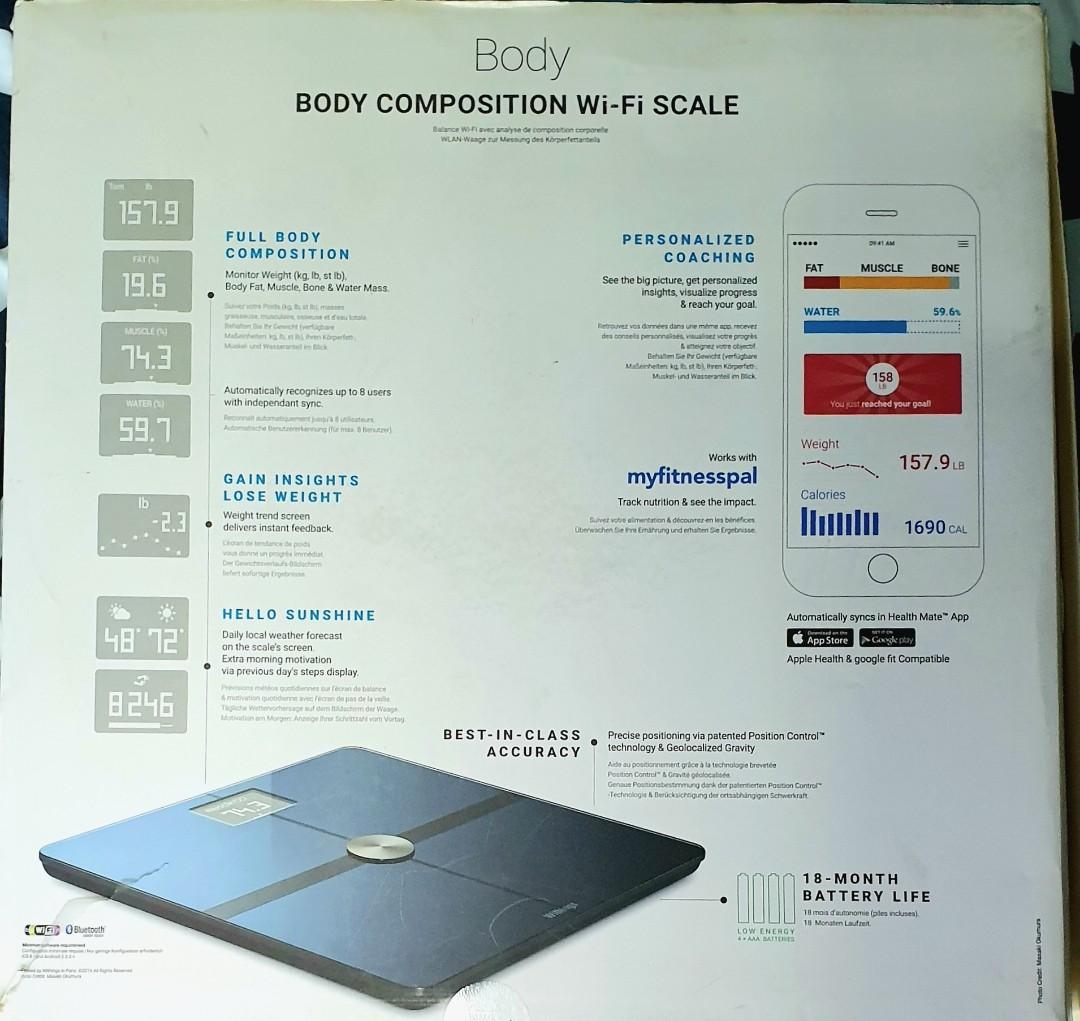 Withings Smart Full Body Analyzer Digital Scale, Computers & Tech ...