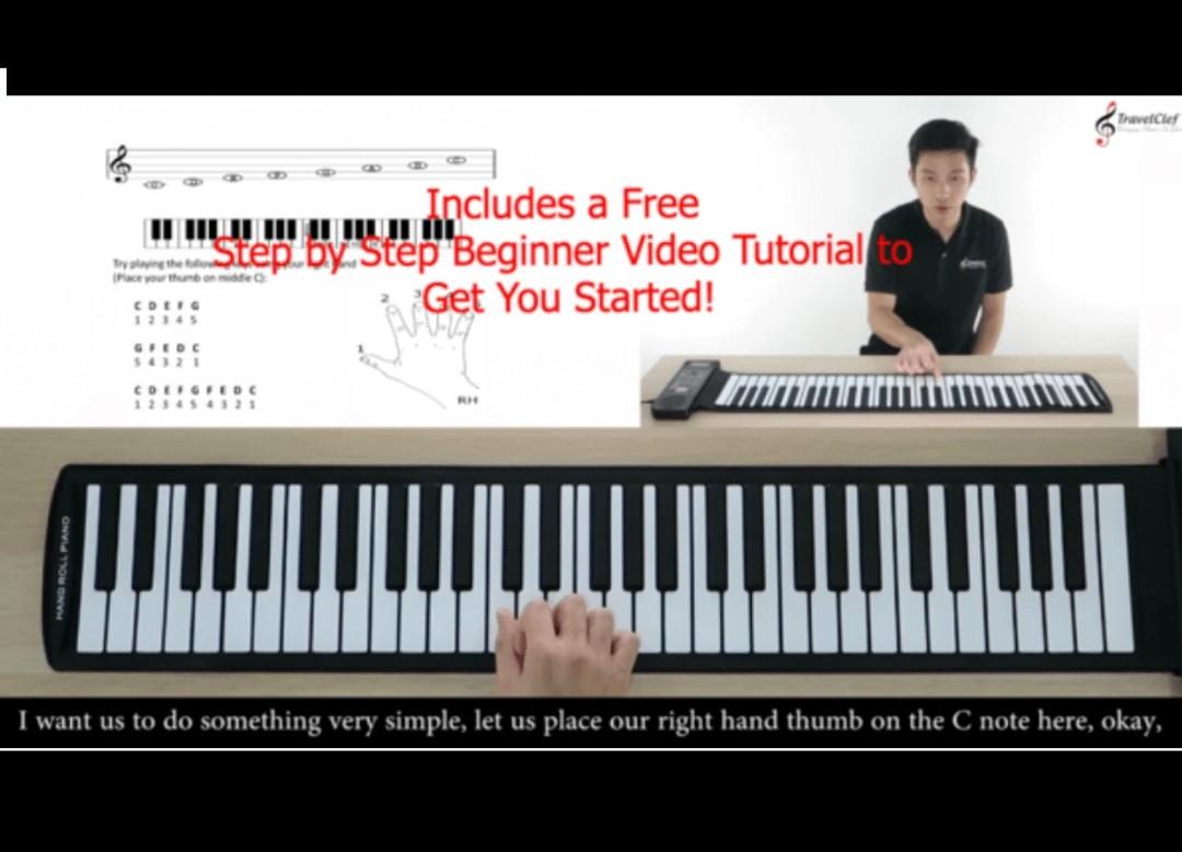 WTS: TravelClef 61 key Flexi-piano Starter Kit, Hobbies & Toys, Music ...