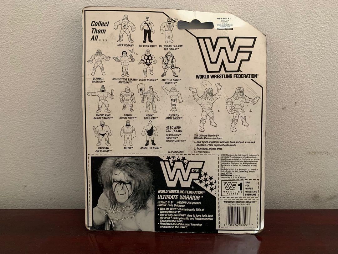 wwf wrestling hasbro ultimate warrior action figure, Hobbies & Toys ...