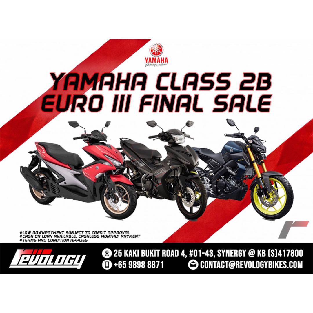 YAMAHA CLASS 2B EURO 3 FINAL SALE, Motorcycles, Motorcycles for Sale ...