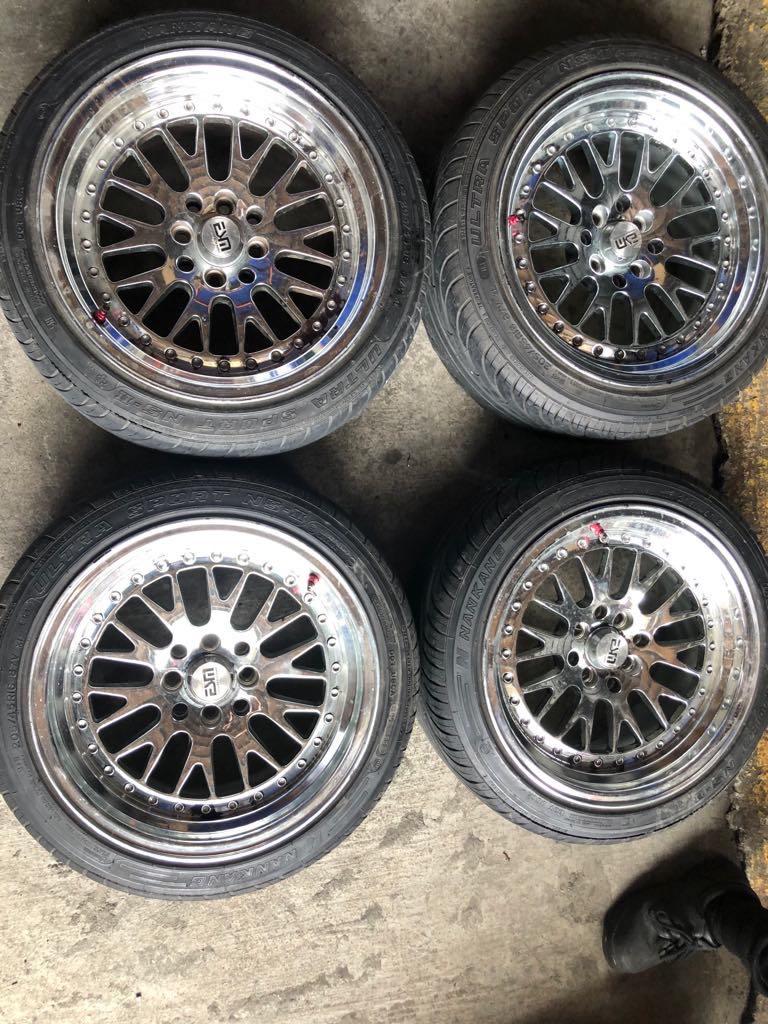 16" Mesh Mags x8 4Holes pcd 100 with 205-45-16 Nankang tires, Car Parts ...