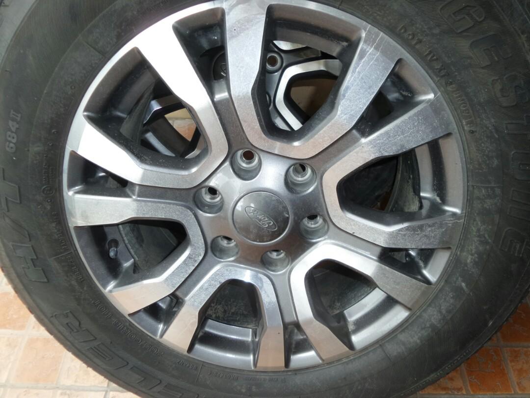 18" 2018Ford Ranger Wildtrak stock Tires and Mags, Car Parts ...