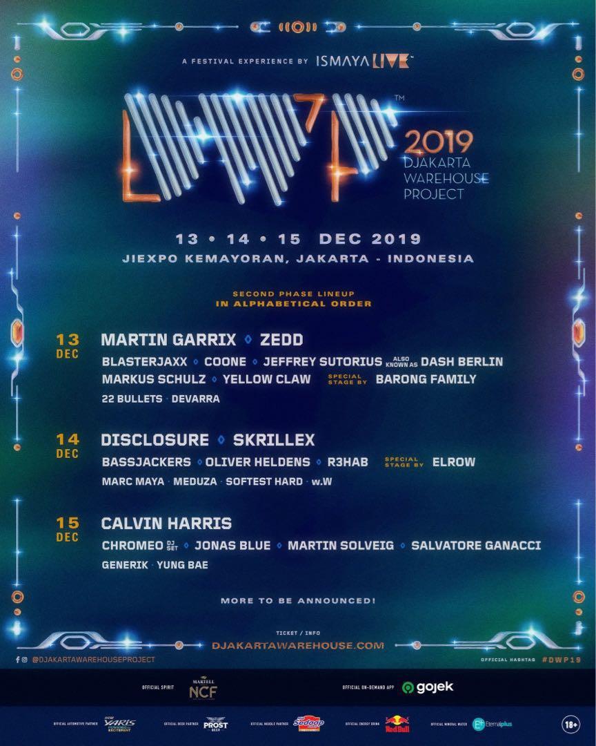 3 Day Pass DWP Djakarta Warehouse Project 2019, Tickets & Vouchers ...