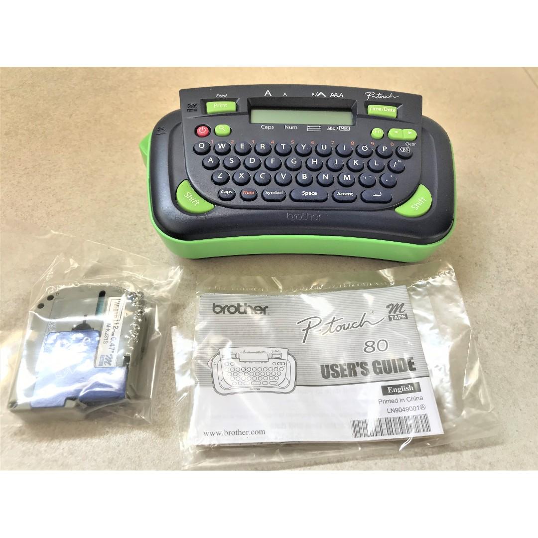 Brother PT-80 - Simple hand-held label printer, Hobbies & Toys ...