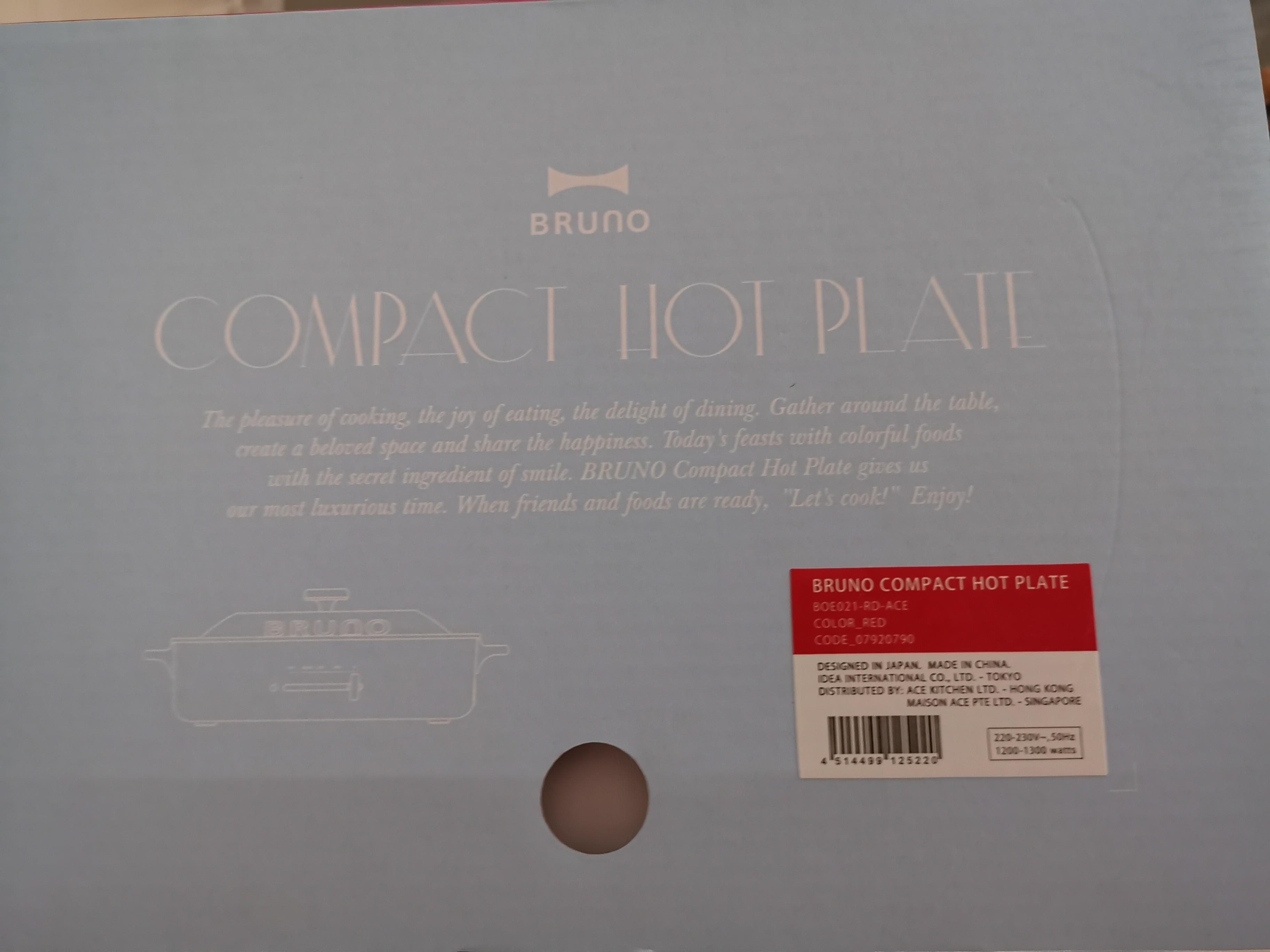 Bruno Toaster Grill and Compact Hot Plate Set, TV & Home Appliances ...