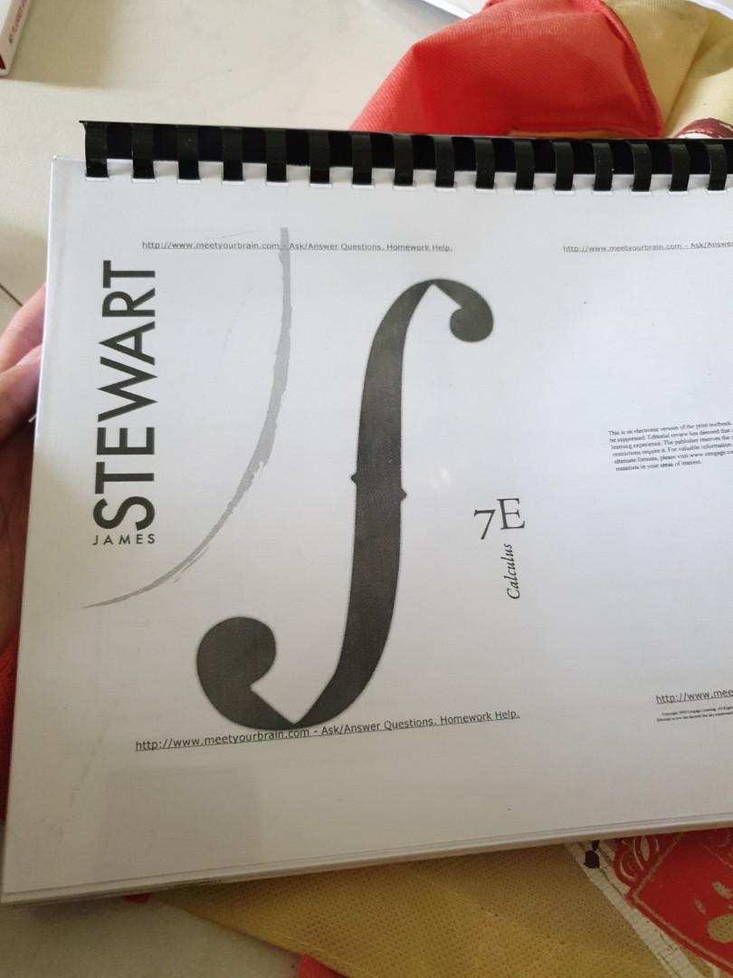Calculus Textbook James Stewart, Hobbies & Toys, Books & Magazines ...
