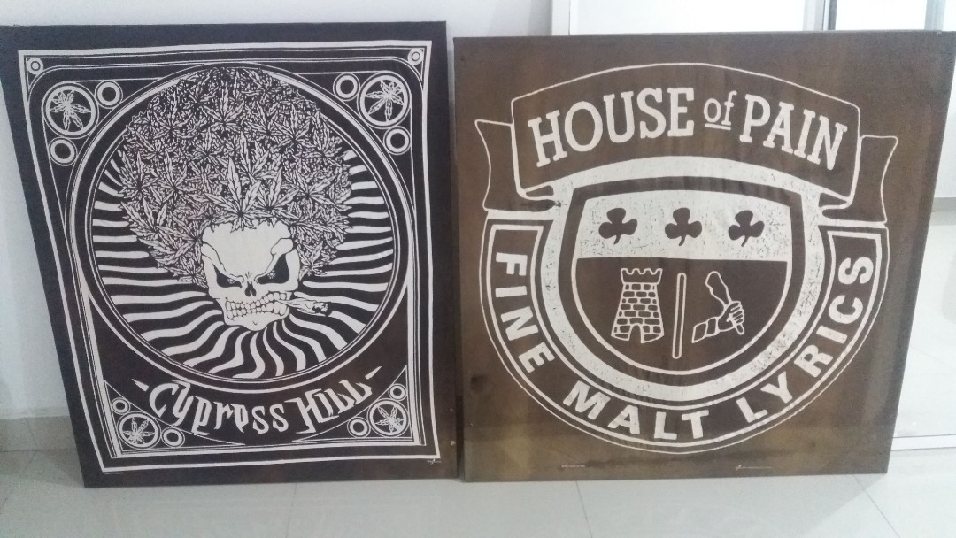 Cypress Hill House of Pain Fabric Banner, Hobbies & Toys, Music & Media ...