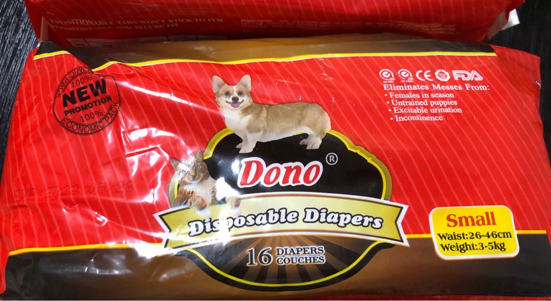 Dono Dog Diapers Disposable Female, Pet Supplies, Health & Grooming on ...