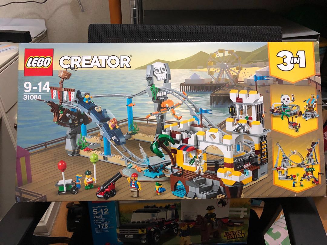 Genuine Lego 31084 Creator 3 in 1 Pirate Roller Coaster Set, Hobbies ...