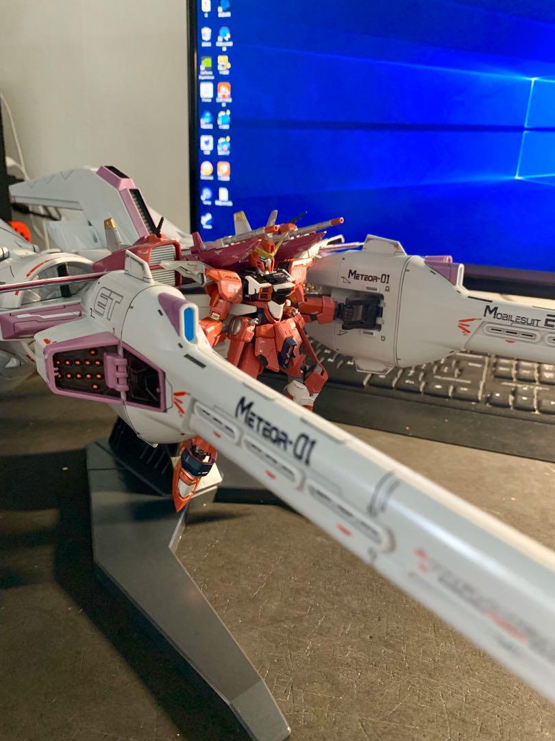 HG Meteor unit with RG justice Gundam, Hobbies & Toys, Toys & Games on ...