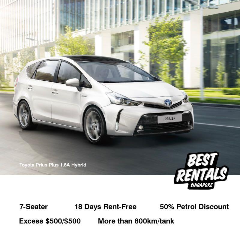 Prius Plus Hybrid MPV for PHV use, Cars, Car Rental on Carousell