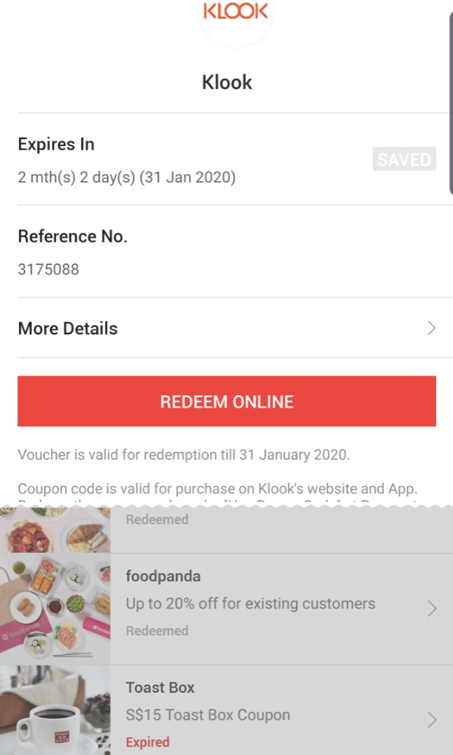Klook $75 DBS VOUCHER FOR $50, Tickets & Vouchers, Vouchers on Carousell