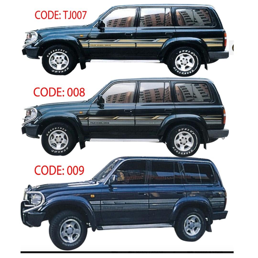 Land Cruiser Lc100 Lc80 Fj 80 100 toyota Body Decal Sticker Deferred ...