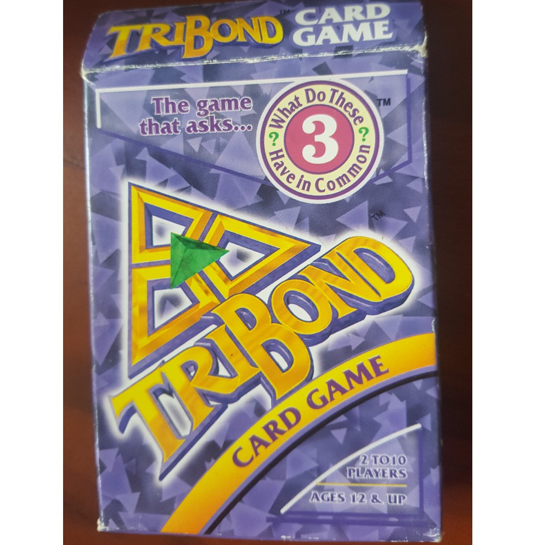 LIKE NEW & >80% off!!! Tribond Card game, Hobbies & Toys, Toys & Games ...