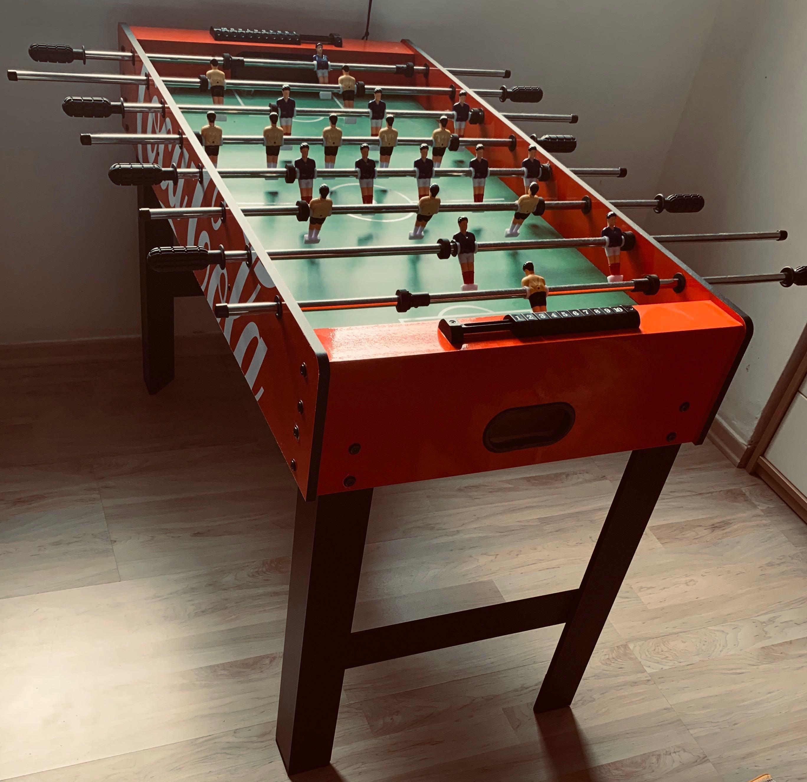 Limited Edition Coca-Cola Soccer Foosball Game Table, Furniture & Home ...
