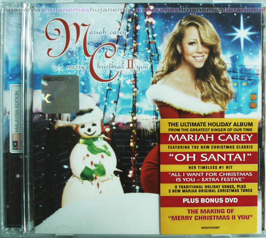MARIAH CAREY - Merry Christmas II You DELUXE EDITION CD + DVD SET ...