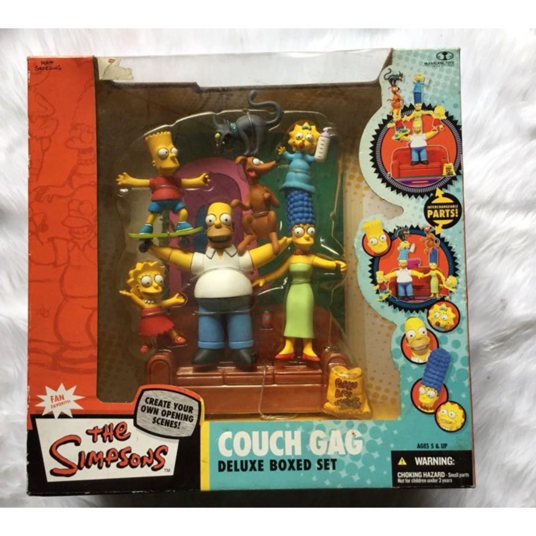 Mcfarlane Toys The Simpsons Couch Gag Deluxe Boxed Set, Hobbies & Toys ...