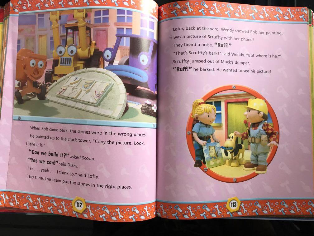 Preloved hardcover Bob the Builder Story Treasury, Hobbies & Toys ...