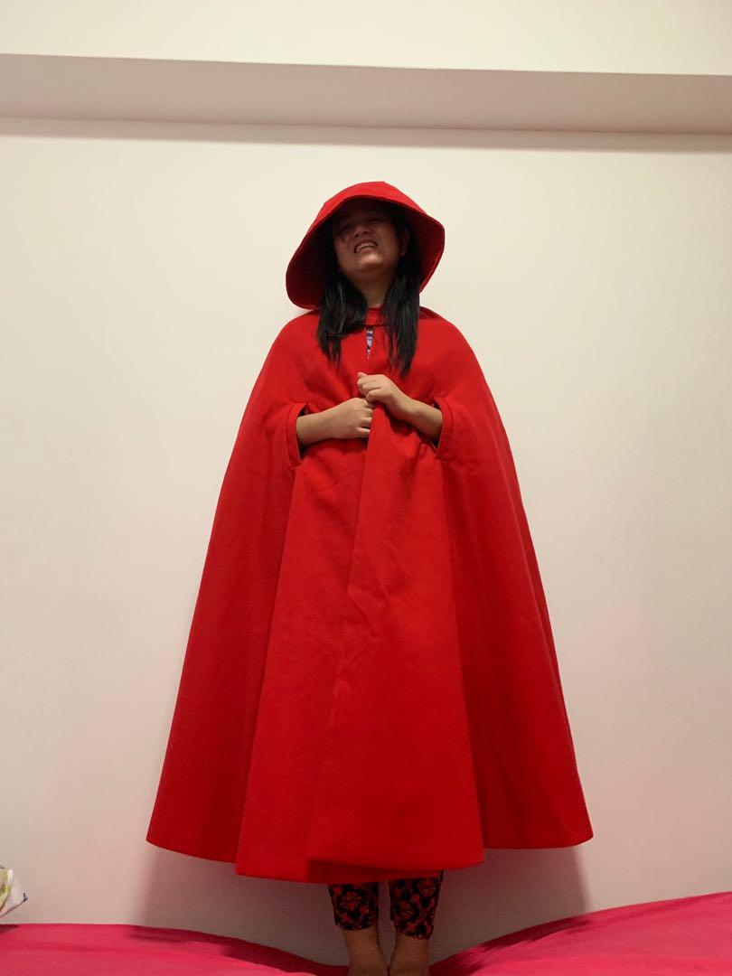 Red coat - Red Riding hood cloak DND costume, Women's Fashion, Dresses ...
