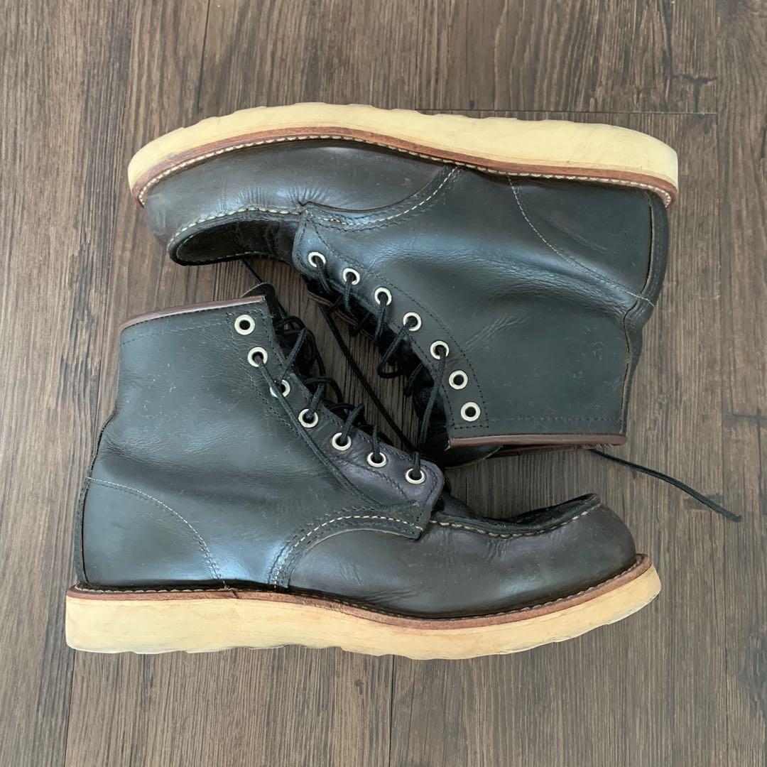 Redwing moc toe charcoal boots (8890), Men's Fashion, Footwear, Boots ...