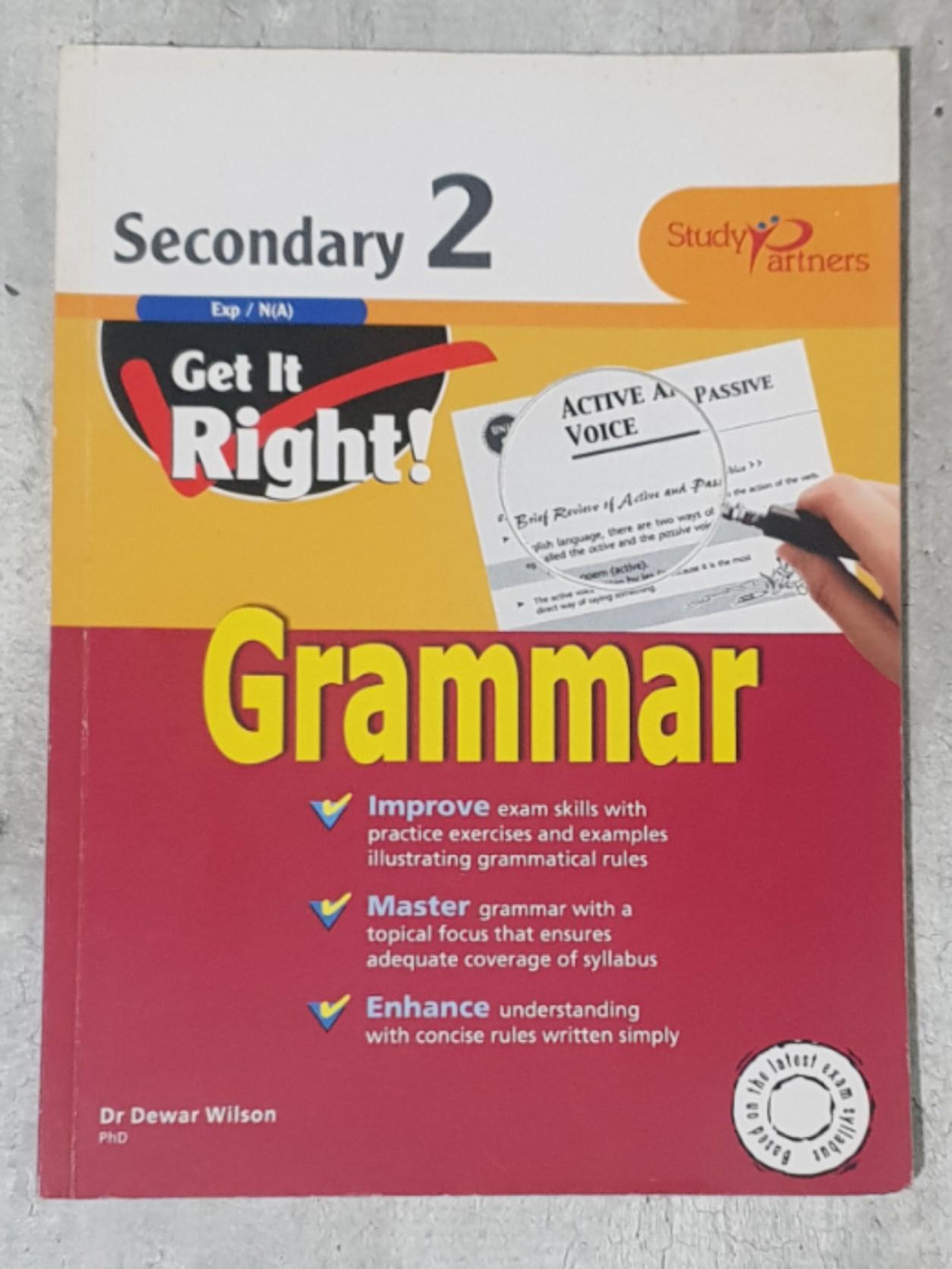 Secondary 2 Grammar practice book, Hobbies & Toys, Books & Magazines ...