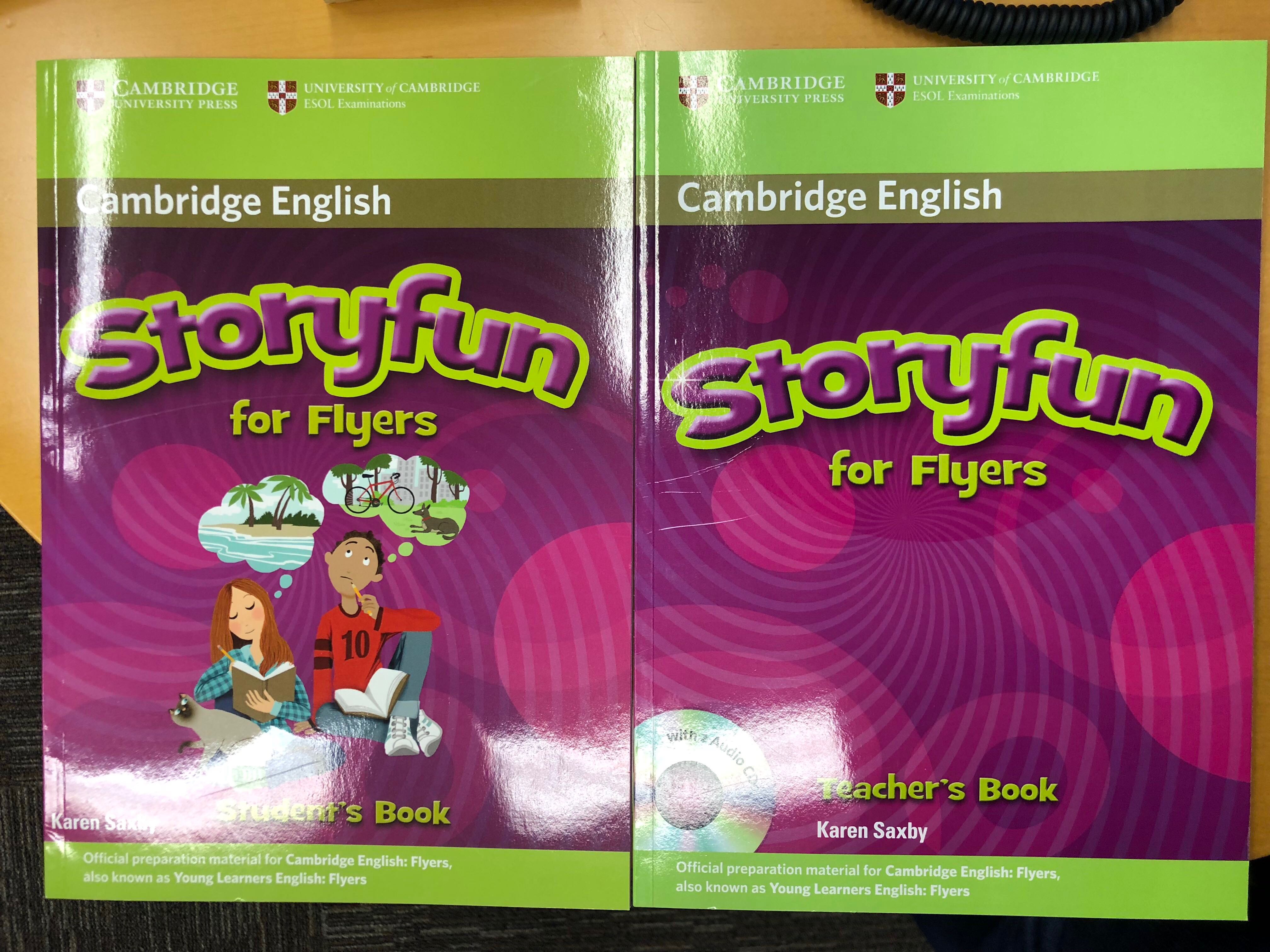 Storyfun for flyers teachers book (CD)&students book, 興趣及遊戲, 書本 & 文具 ...
