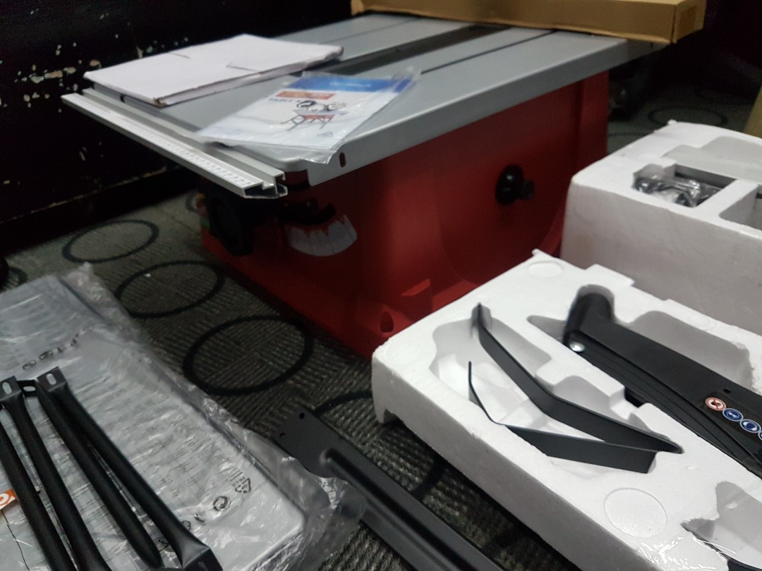 Table Saw 254mm with stand Workzone, Furniture & Home Living, Home ...