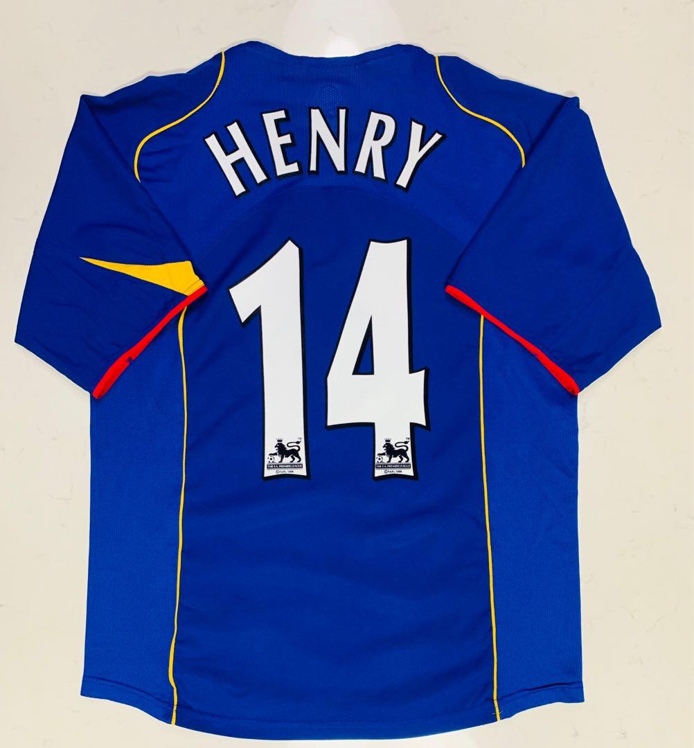 Thierry Henry #14 Arsenal Away 2004/2005 Nike O2 (M), Men's Fashion ...