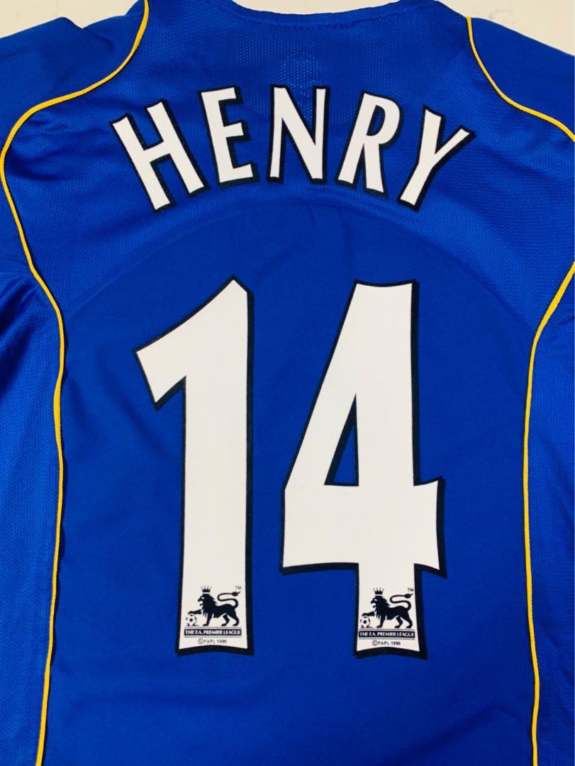Thierry Henry #14 Arsenal Away 2004/2005 Nike O2 (M), Men's Fashion ...