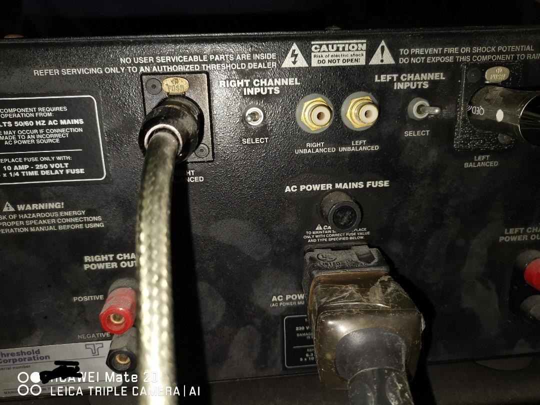 Threshold (Nelson Pass) T50 Class A power amplifier -Price reduced ...